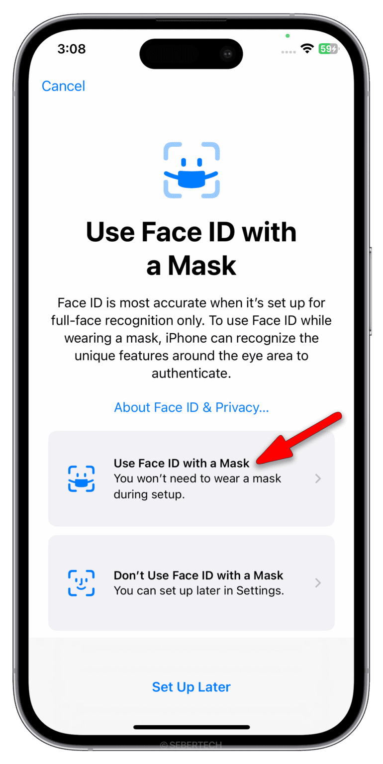 How to Set Up Face ID on iPhone 15 - Seber Tech