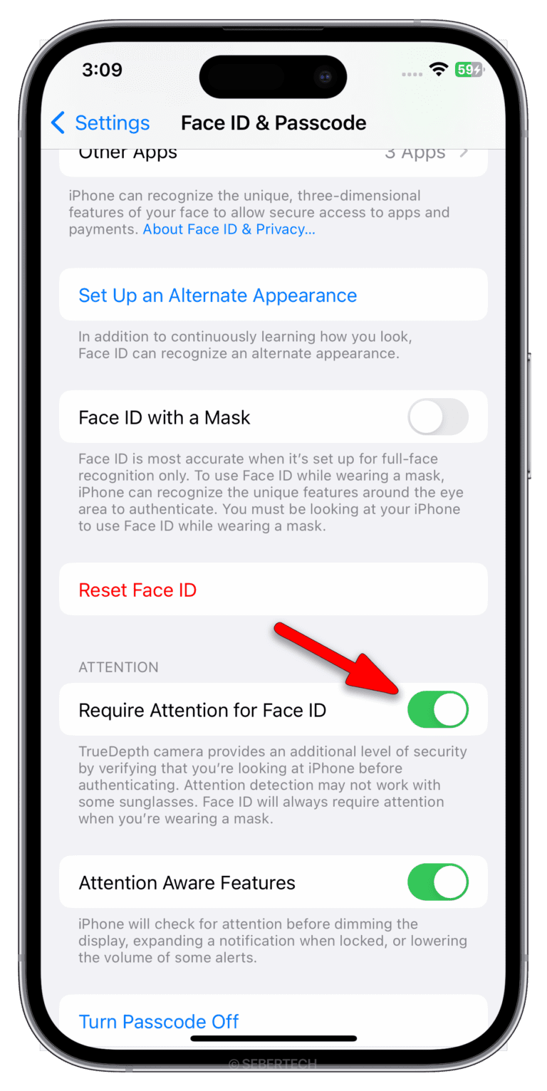 How to Set Up Face ID on iPhone 15 - Seber Tech