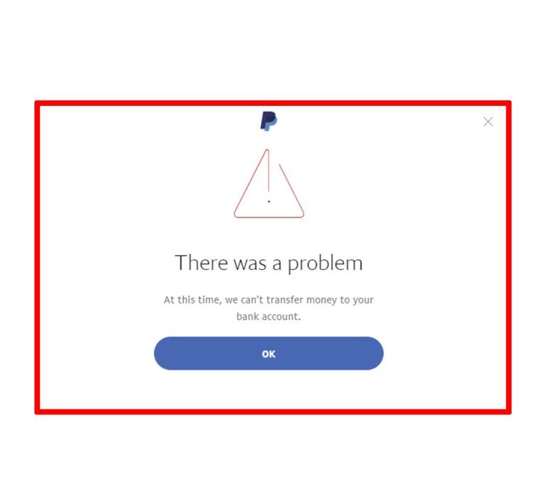 How to Fix 'Unable to Send/Transfer Money from PayPal to Bank' Error ...