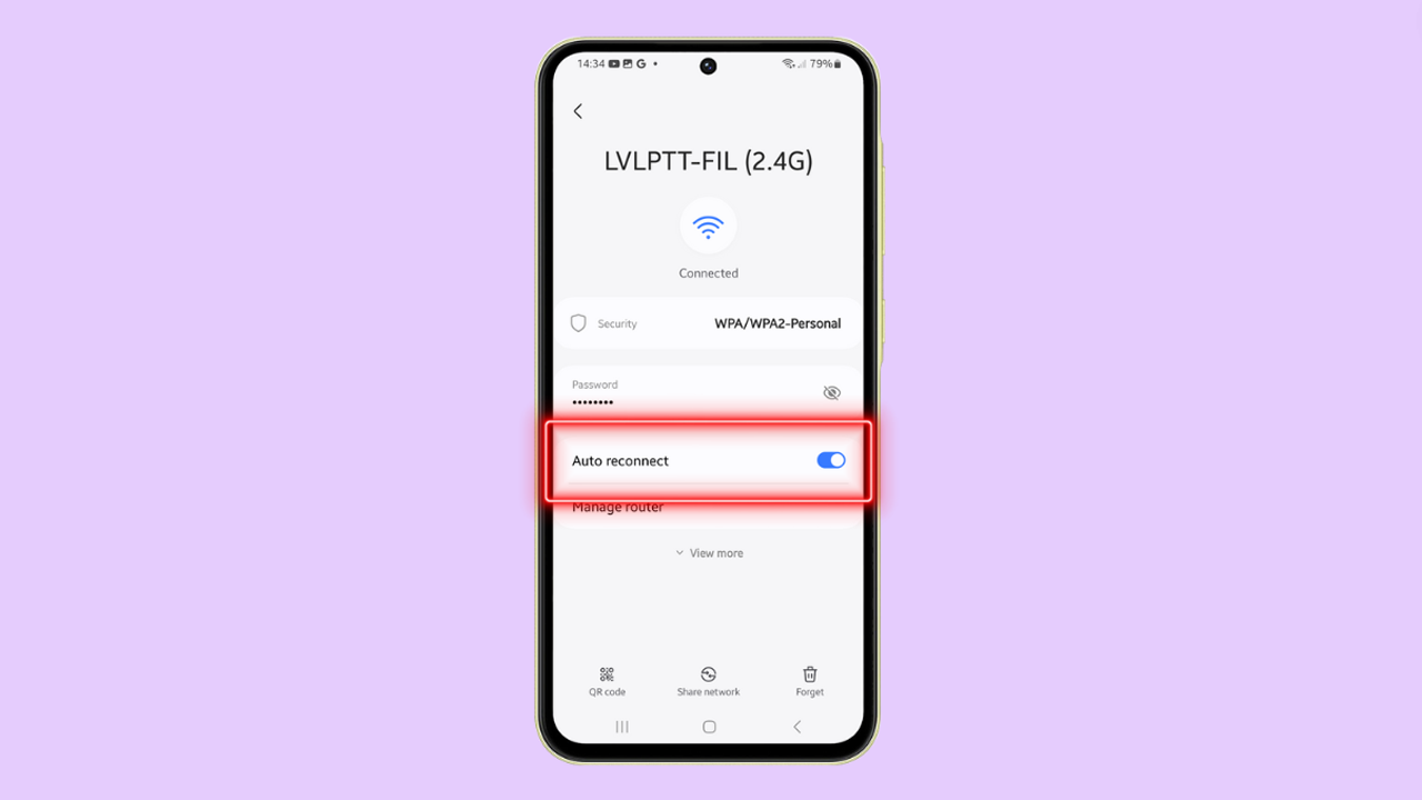 How to Enable/Disable Wi-Fi Auto Reconnect on Samsung Galaxy A55 ...